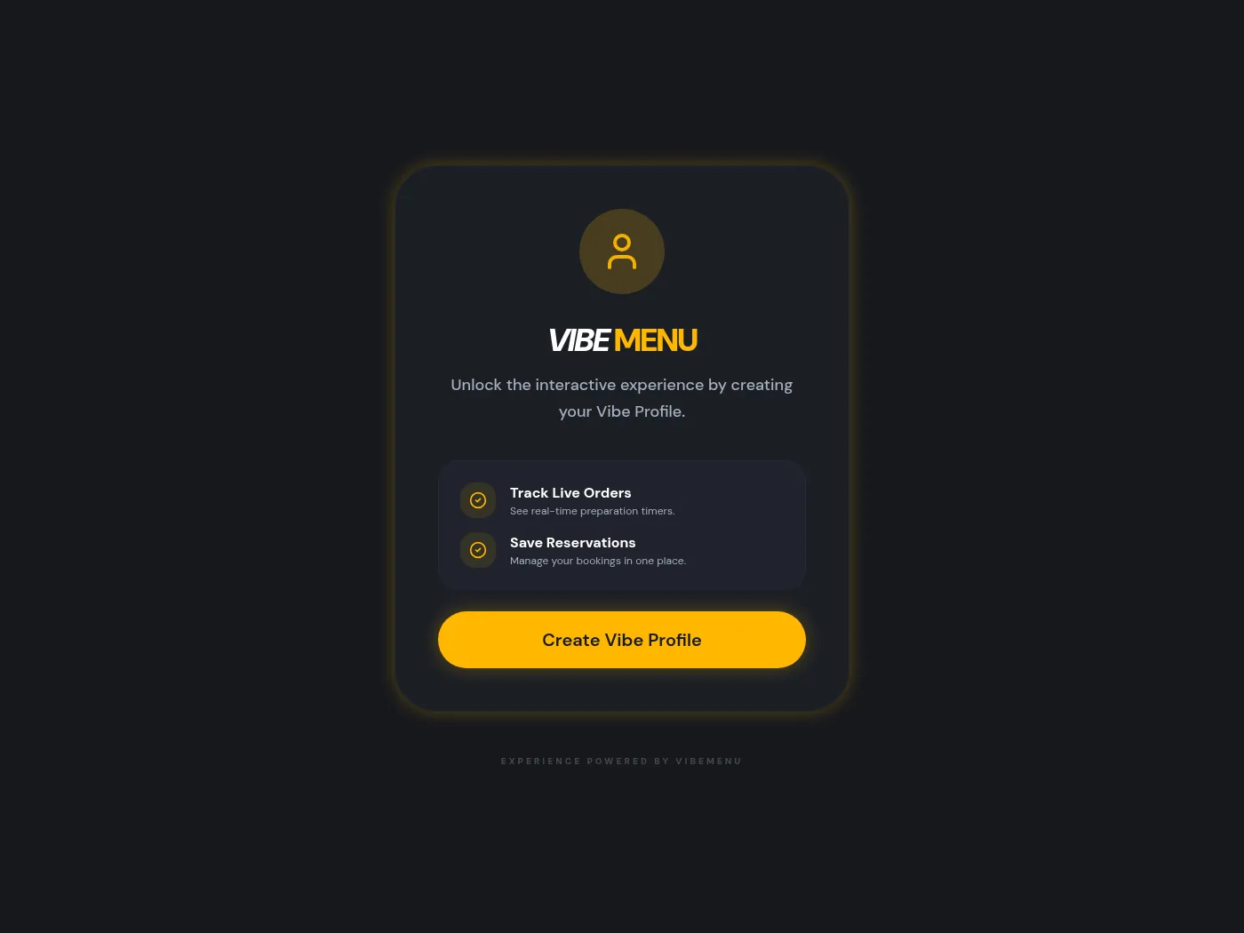 VibeMenu: Digital Restaurant Menu