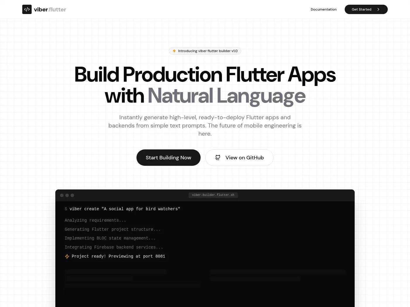 Viber Flutter Builder