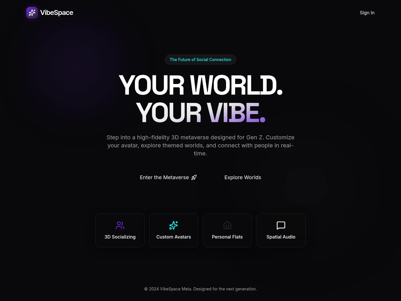 VibeSpace Social Metaverse
