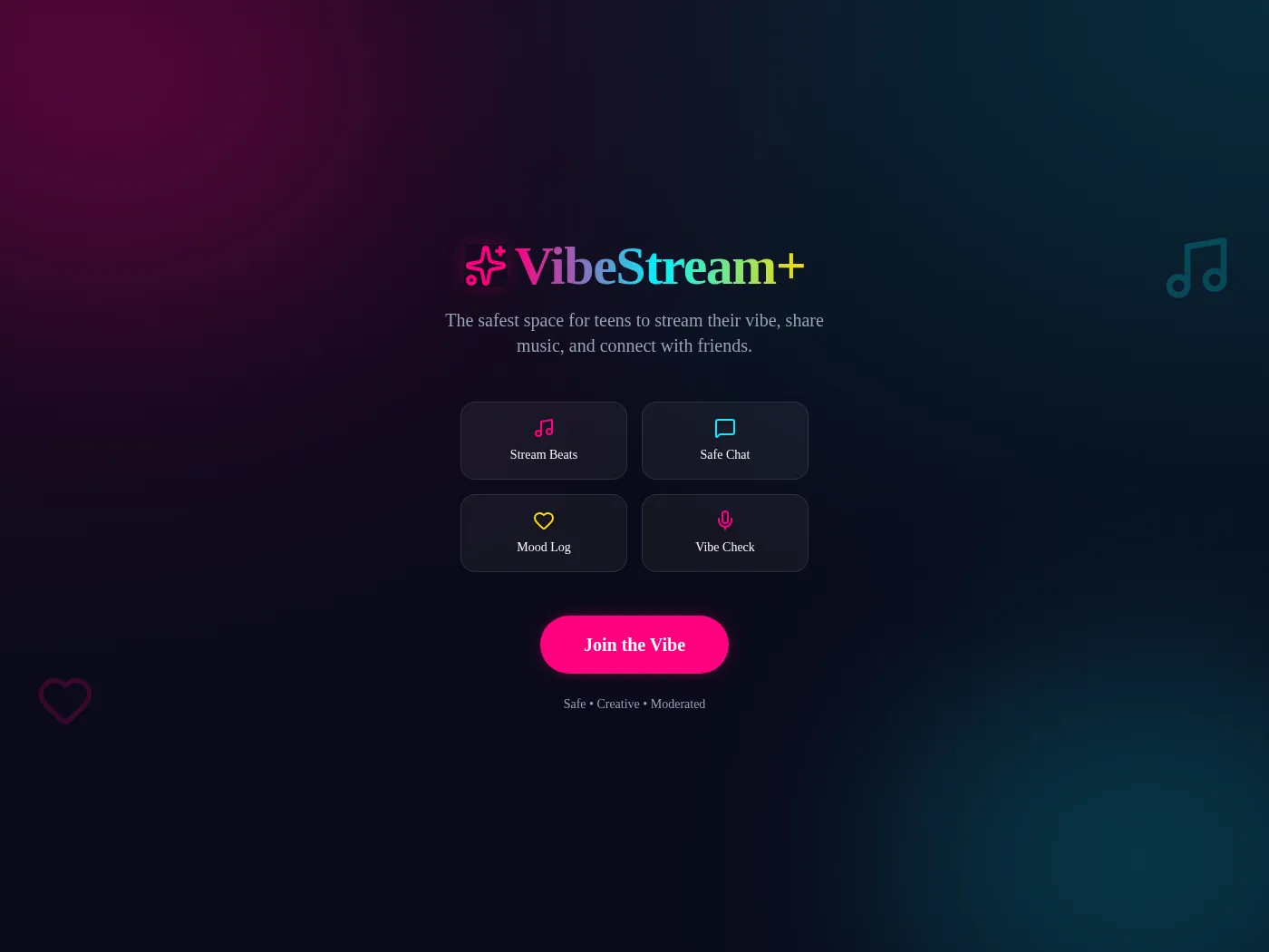 VibeStream Social App
