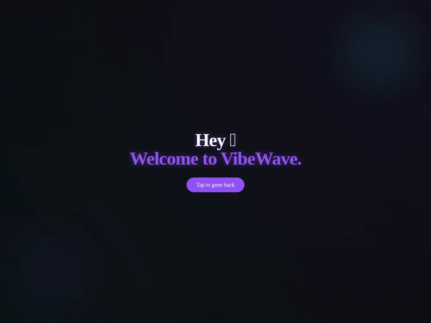 VibeWave Music App