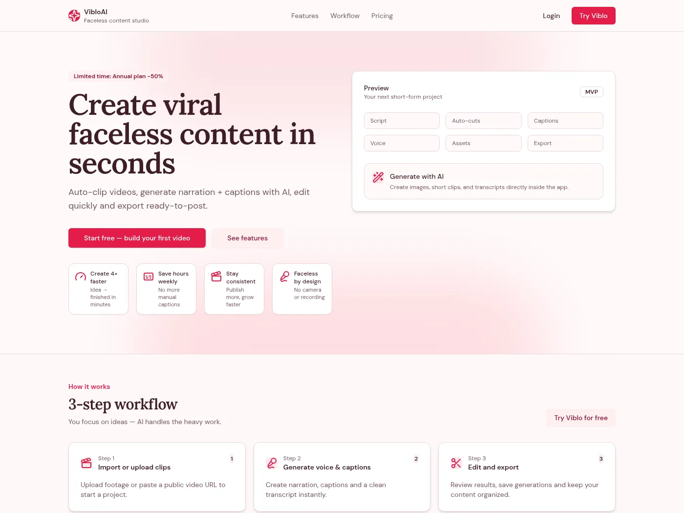VibloAI Web Platform
