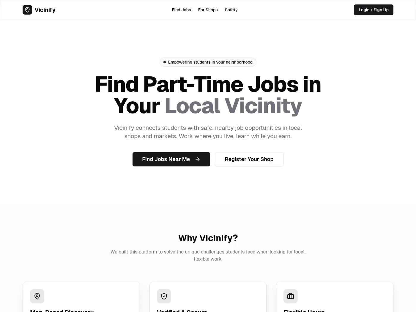 Vicinify Jobs Finder (Remix)
