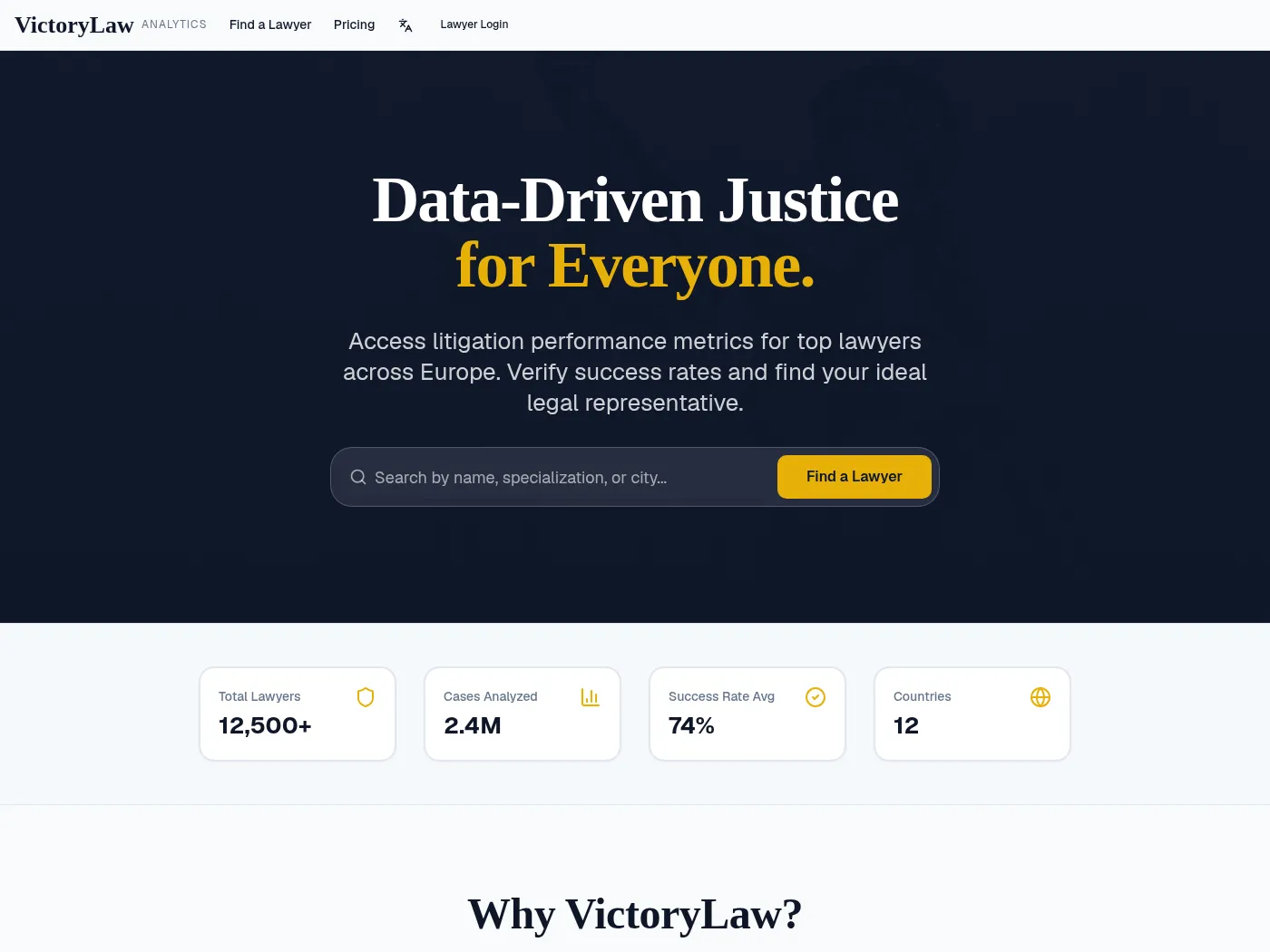 VictoryLaw Analytics