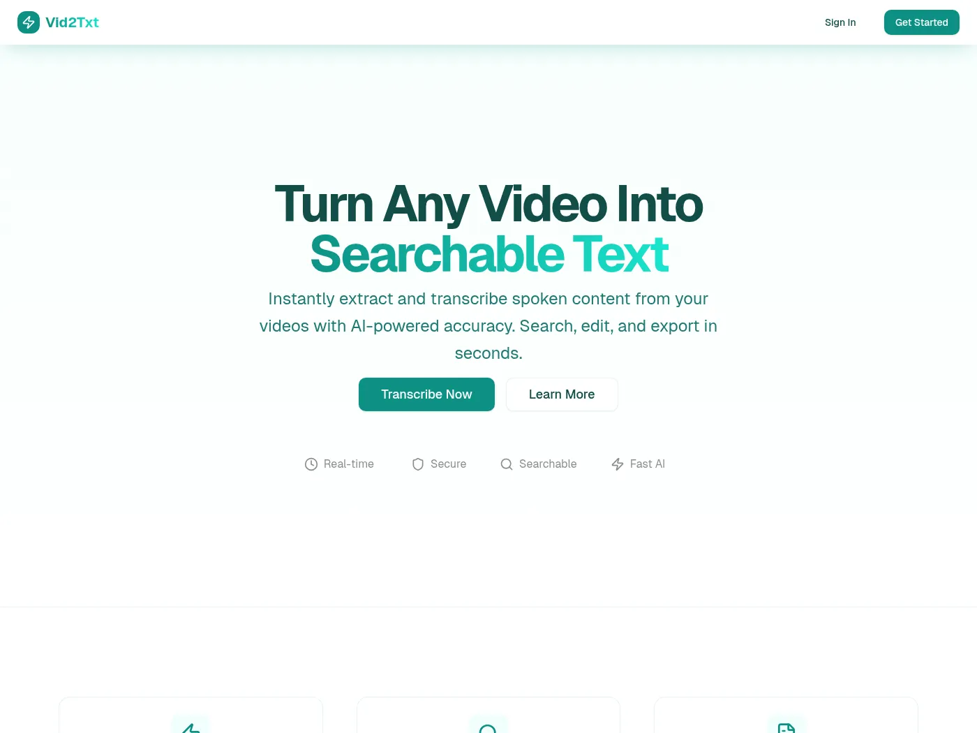 Vid2Txt Transcript Tool