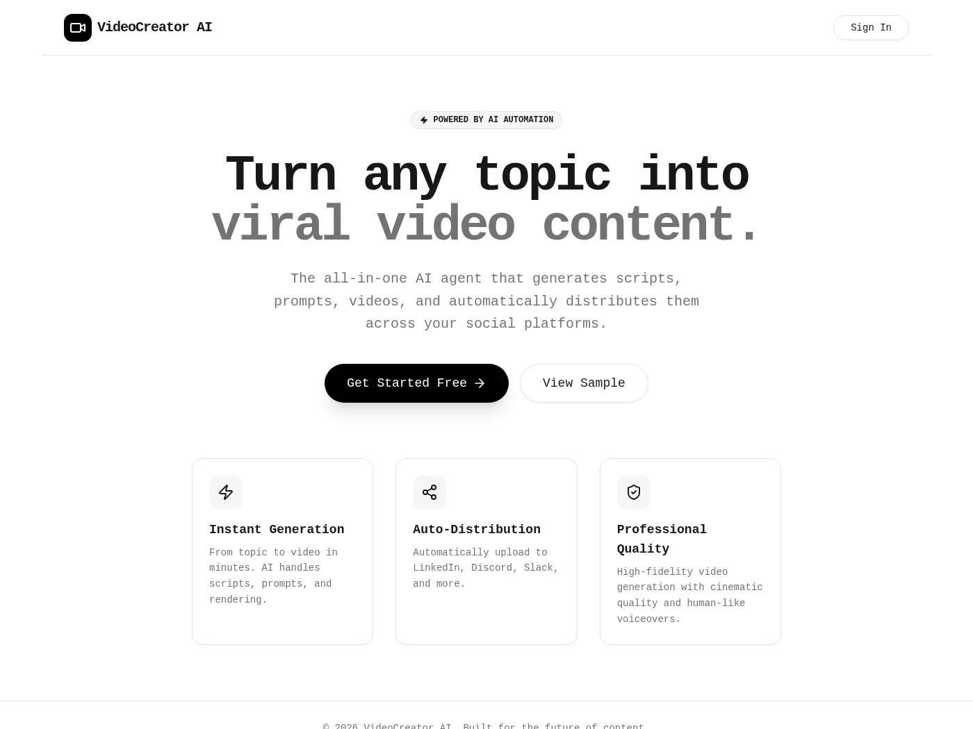 VideoCreator AI Agent
