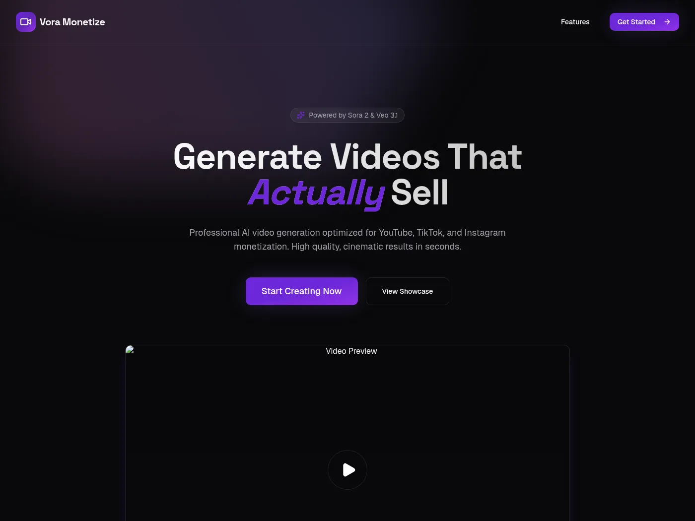 Monetizable Video AI