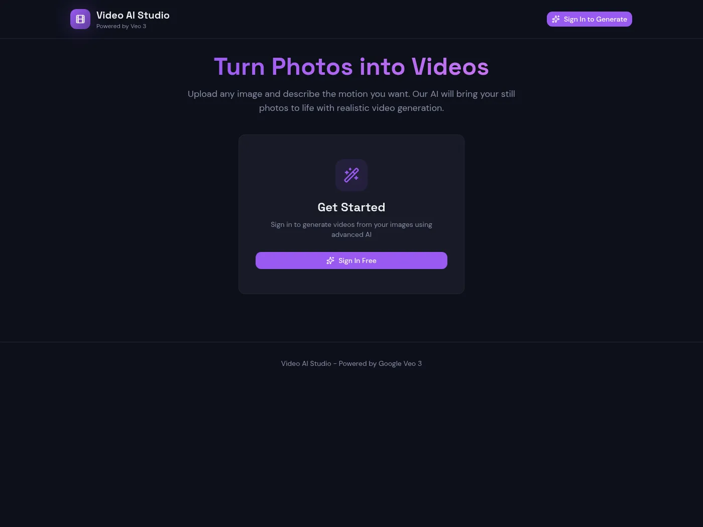 Gemini Video AI Studio