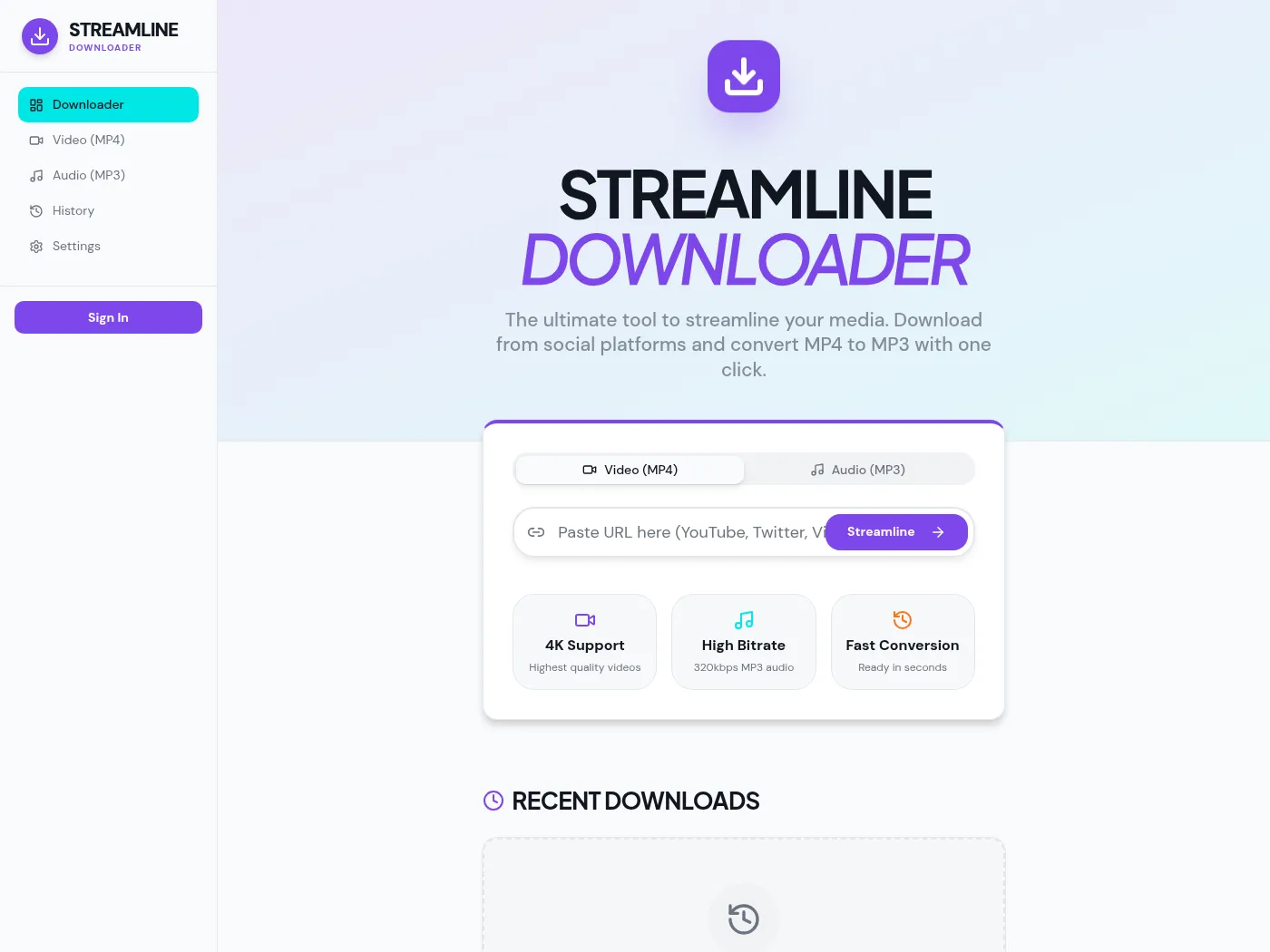 Streamline Downloader