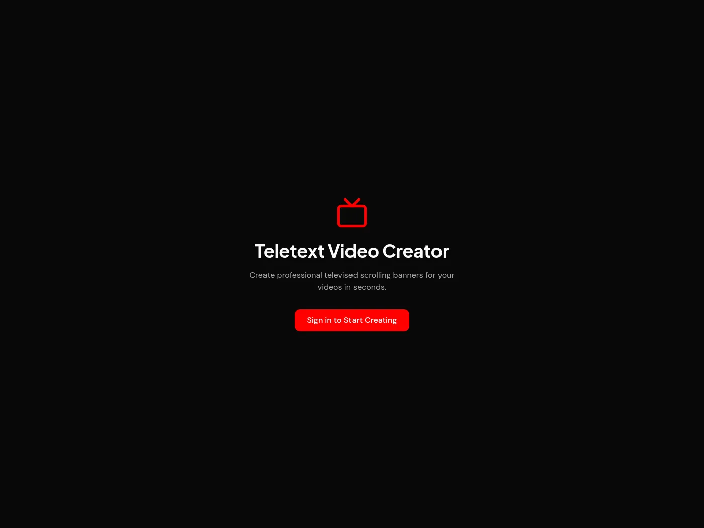 Teletext Video Creator