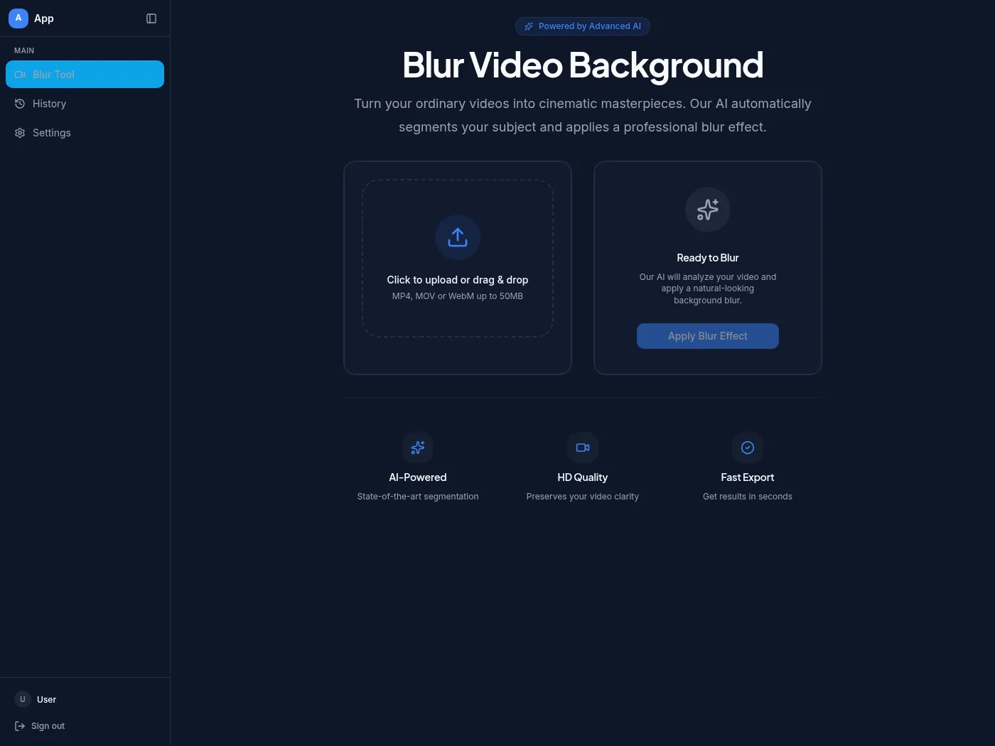 Blur Video Background