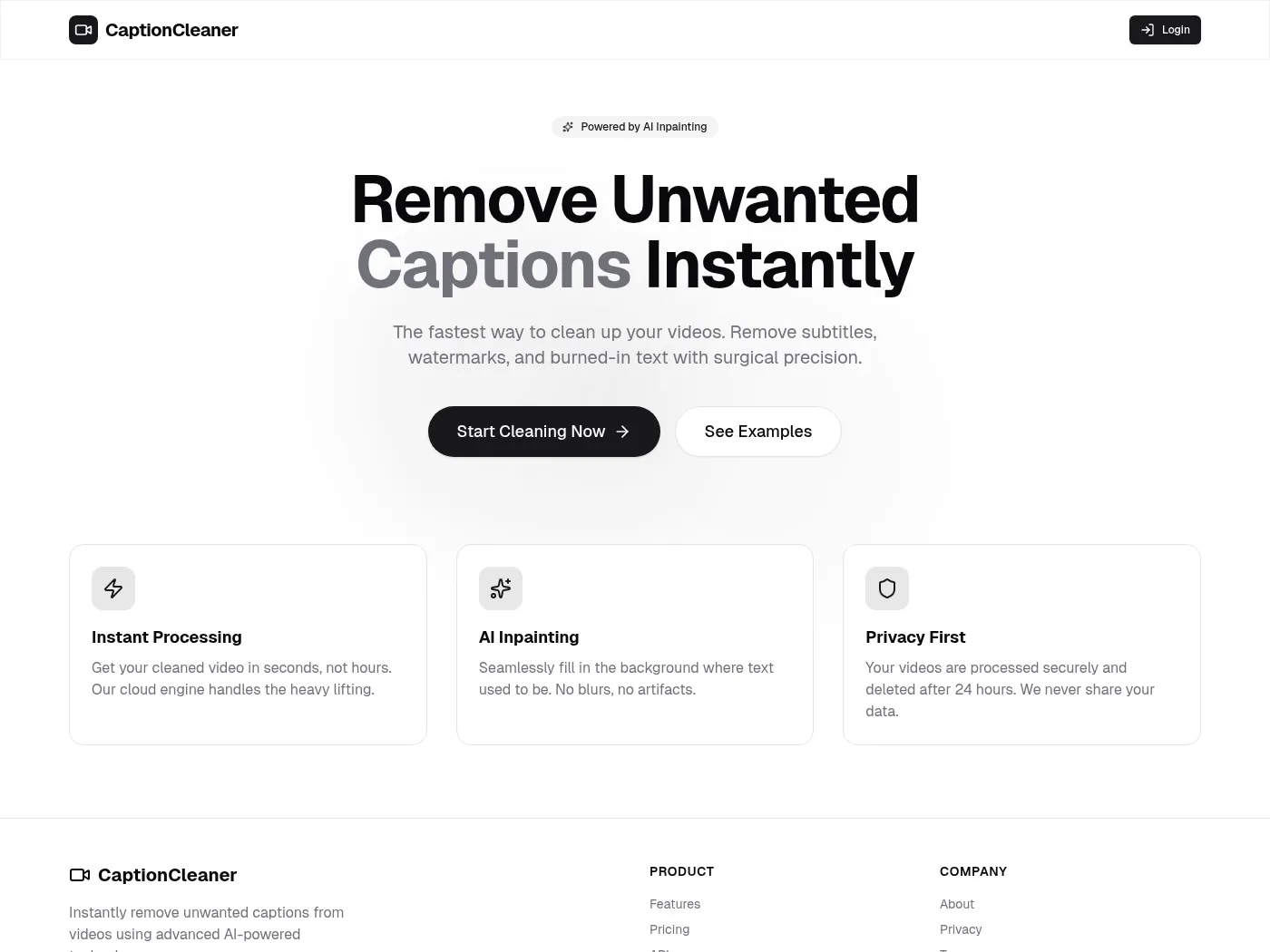 Caption Cleaner
