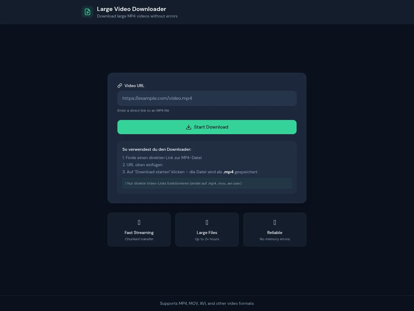 Large Video Downloader
