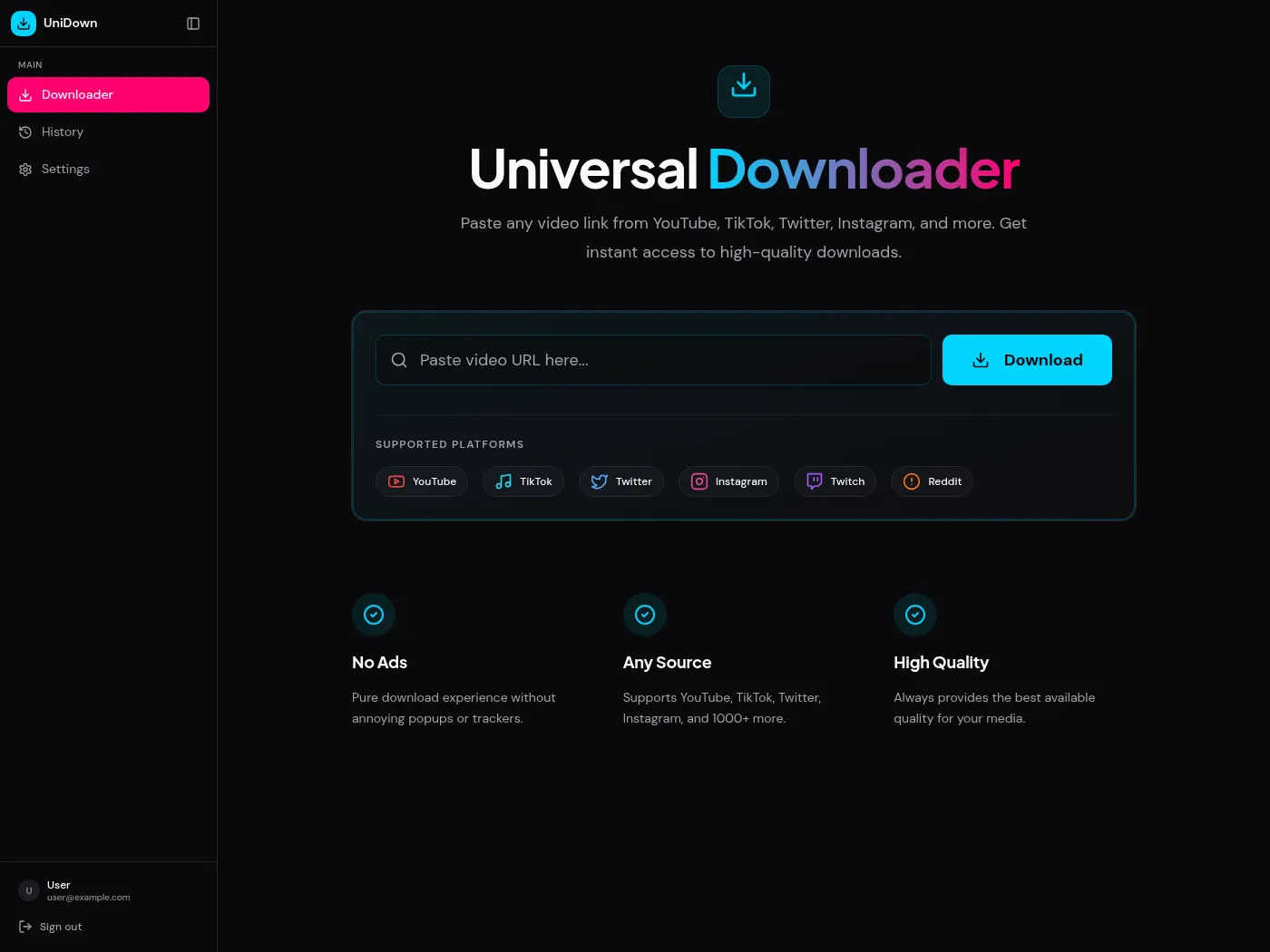 Universal Video Downloader