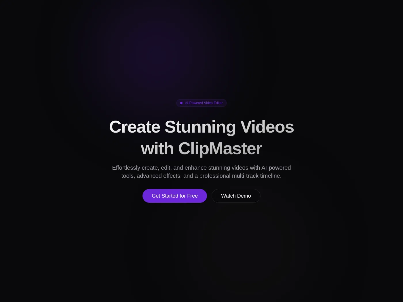 ClipMaster Video Editor