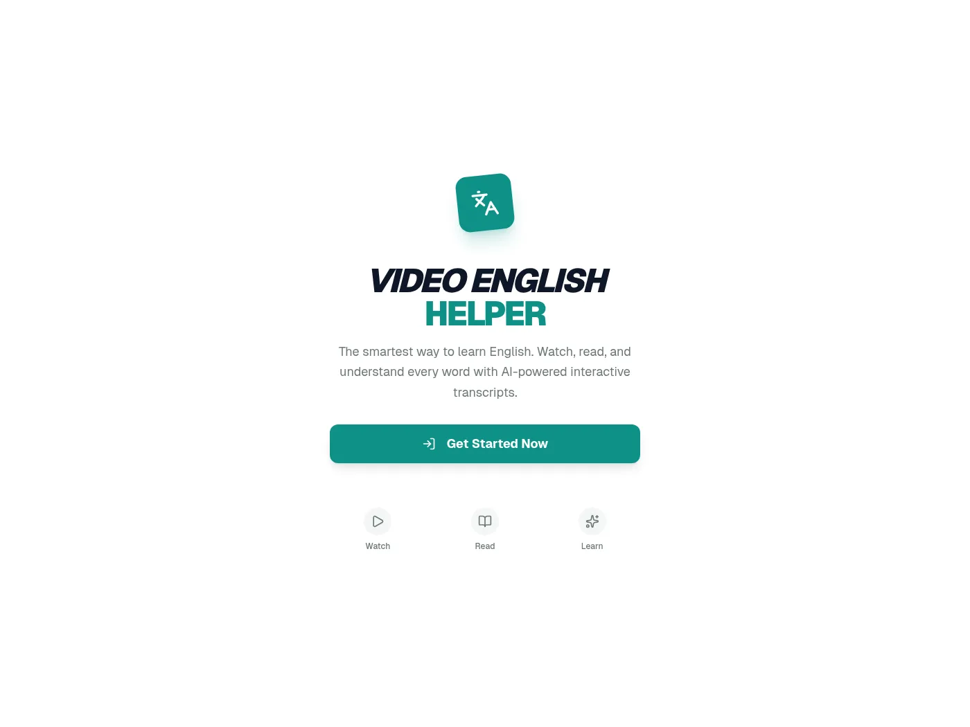 Video English Helper