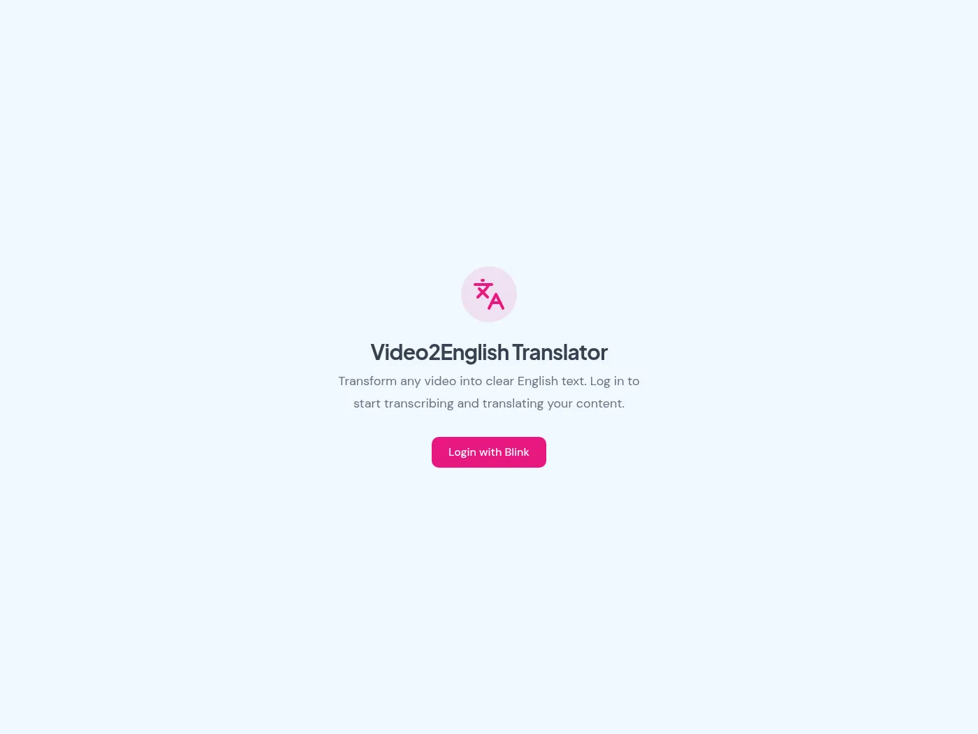 Video2English Text Generator