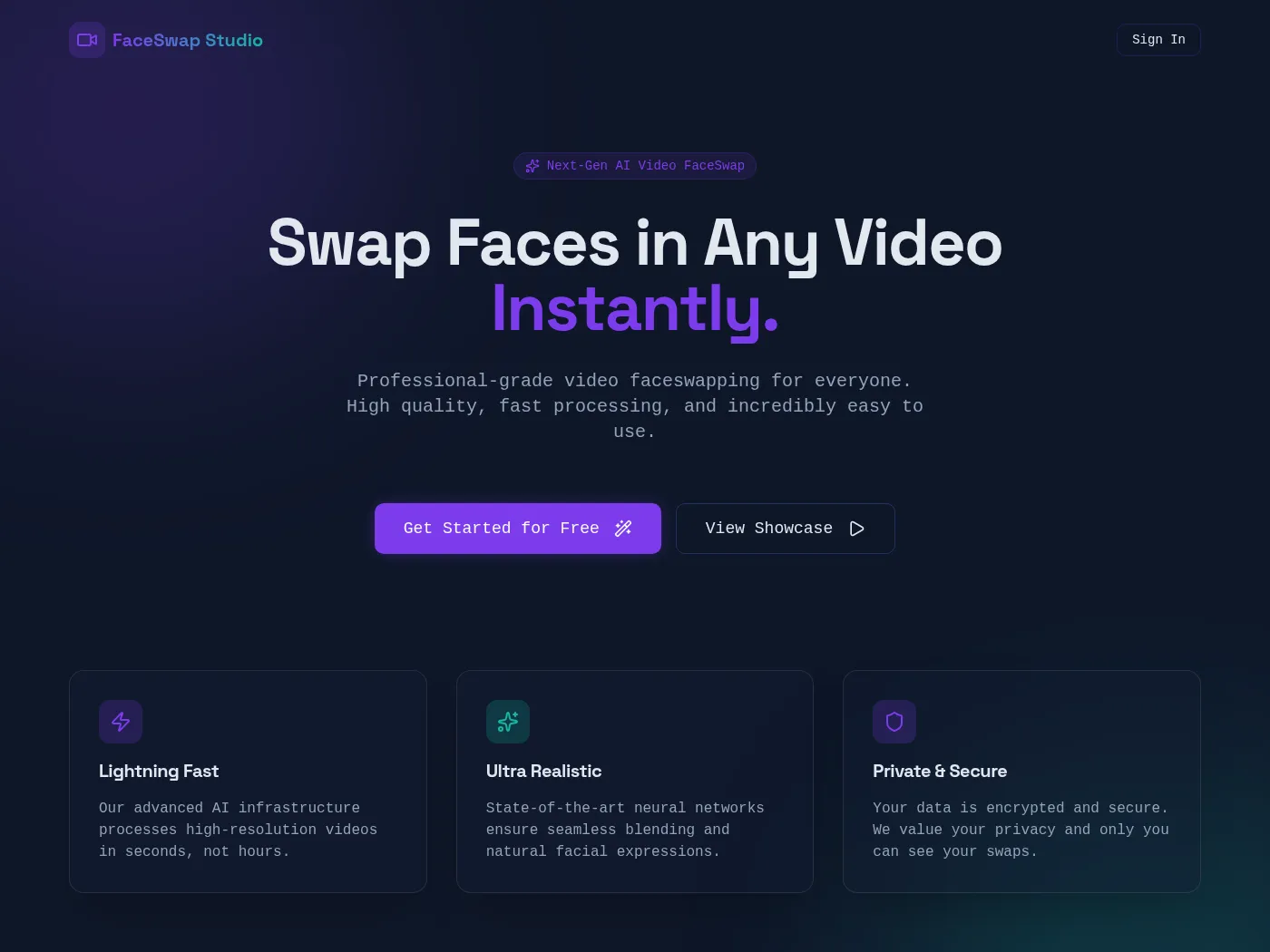 Video FaceSwap Studio