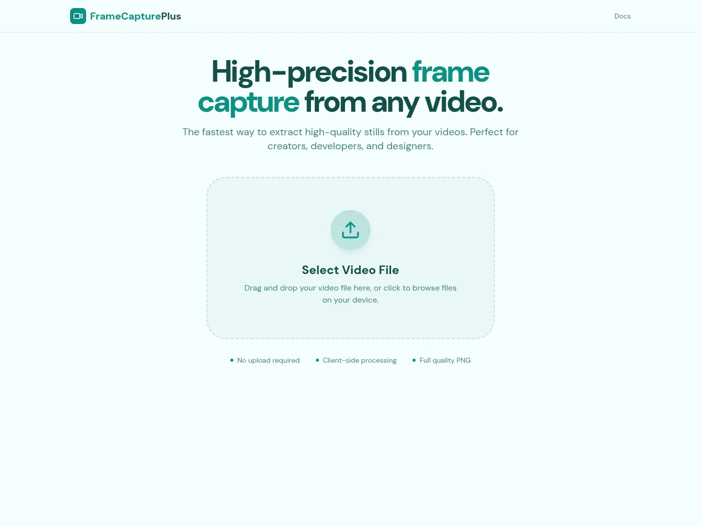 Video Frame Capture