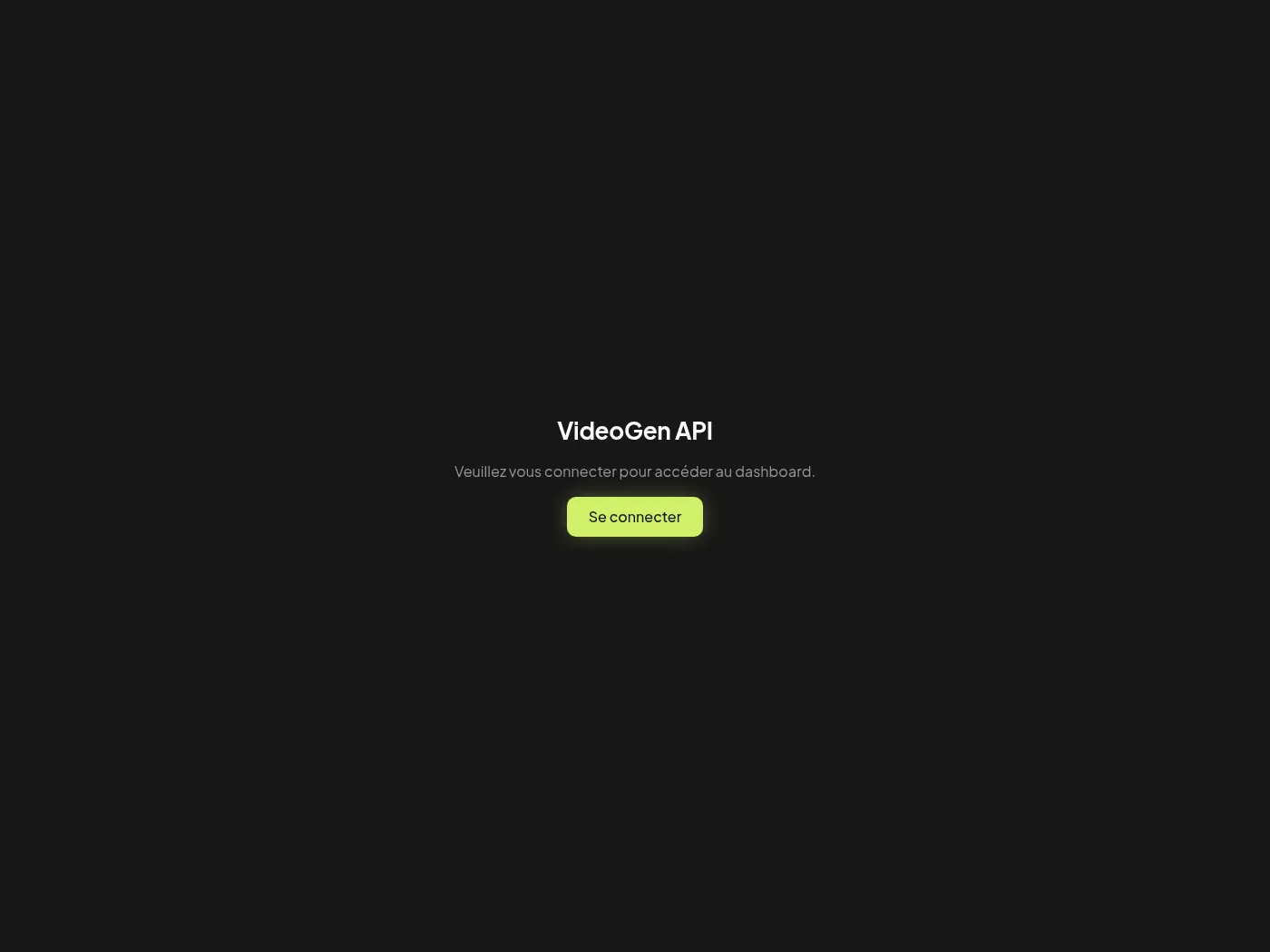 VideoGen API