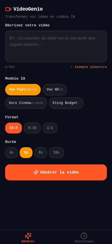 VideoGenie App