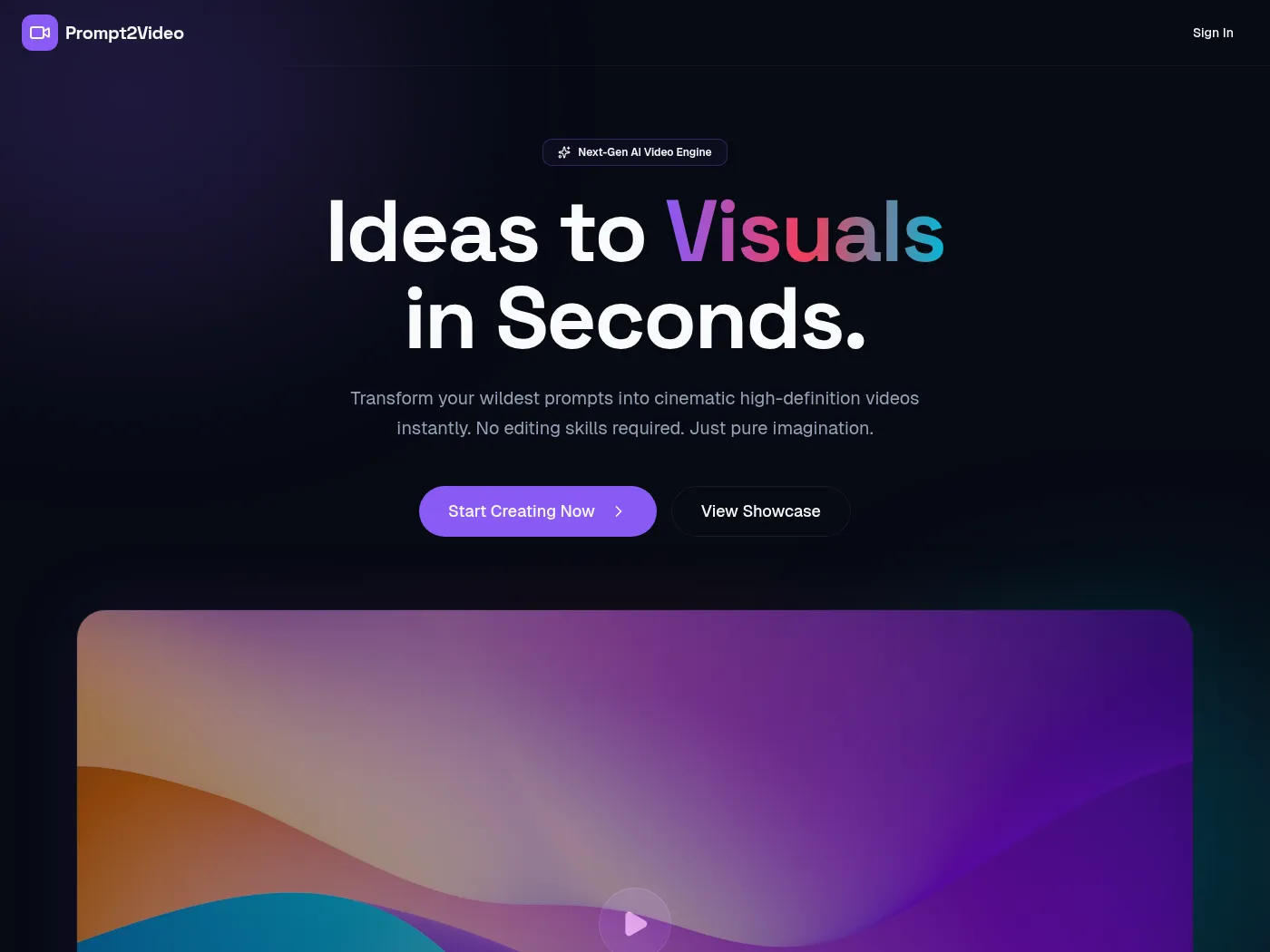 Prompt2Video Generator