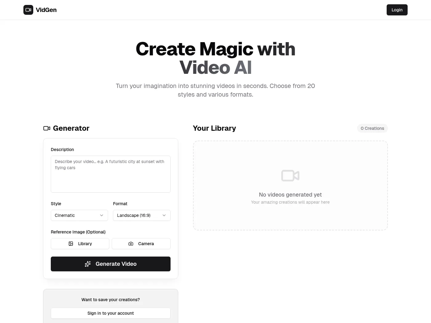 Vidéo Générator Web