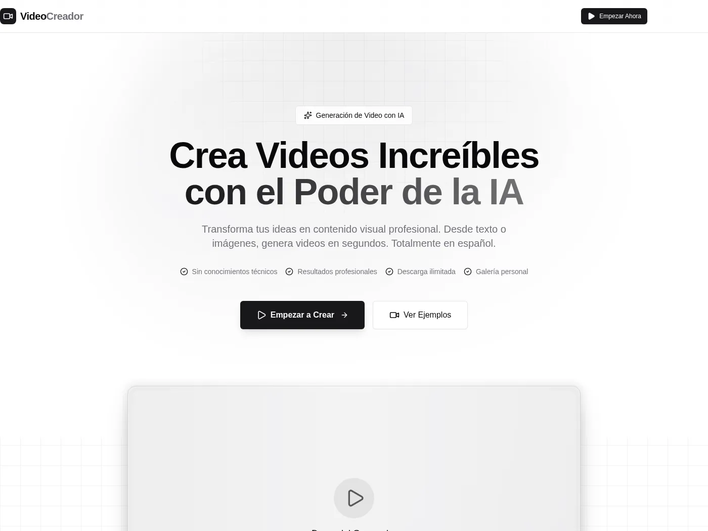 VideoCreador Web