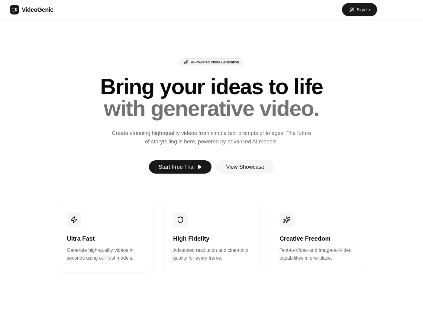 VideoGenie Web