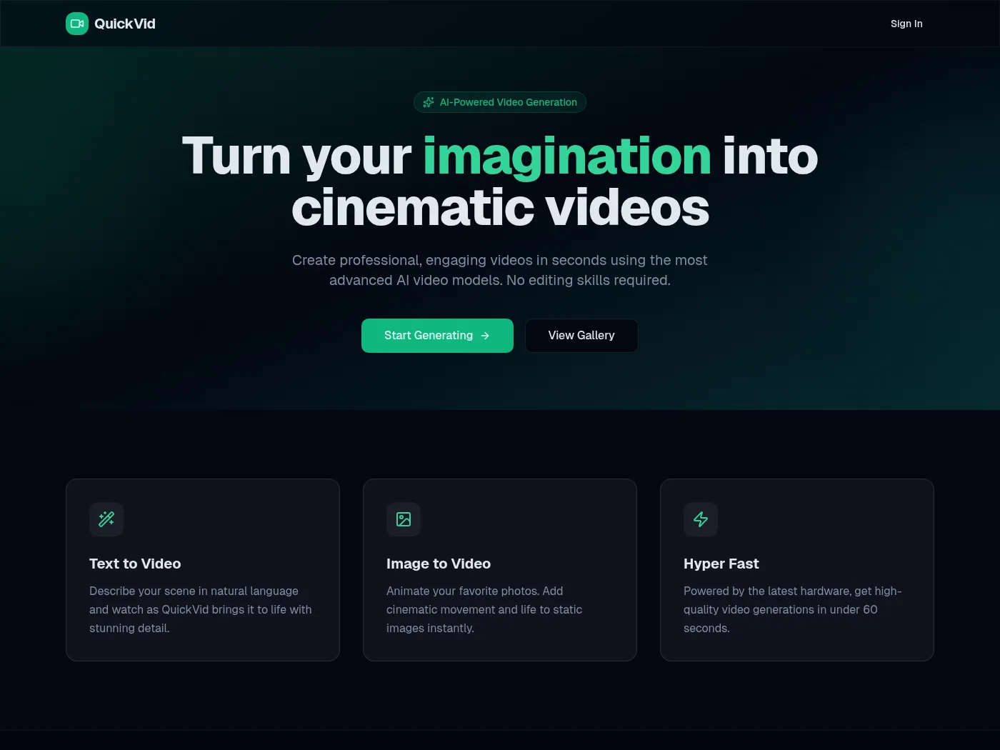 QuickVid Generator