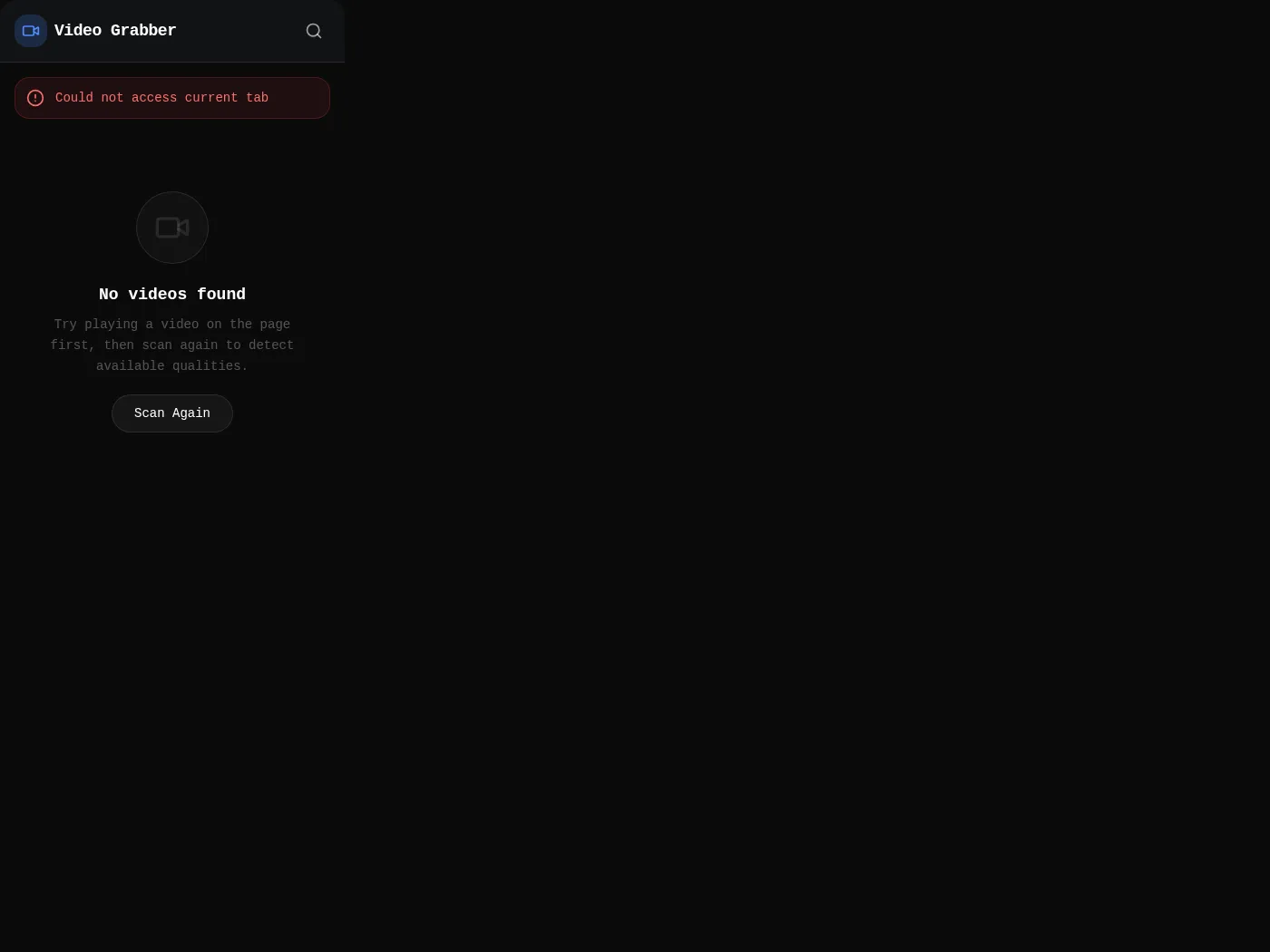 Video Grabber Extension