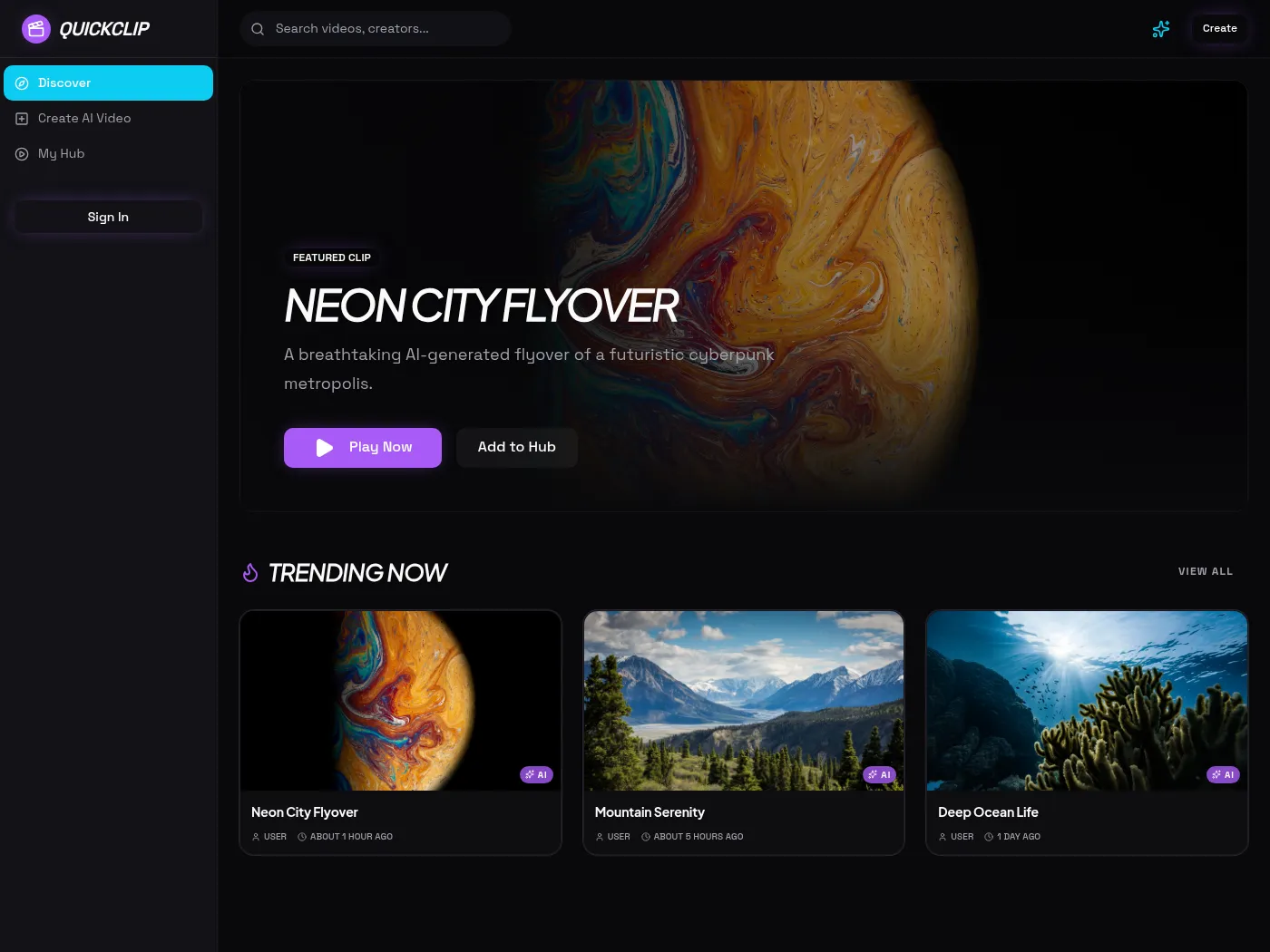 QuickClip Video Hub