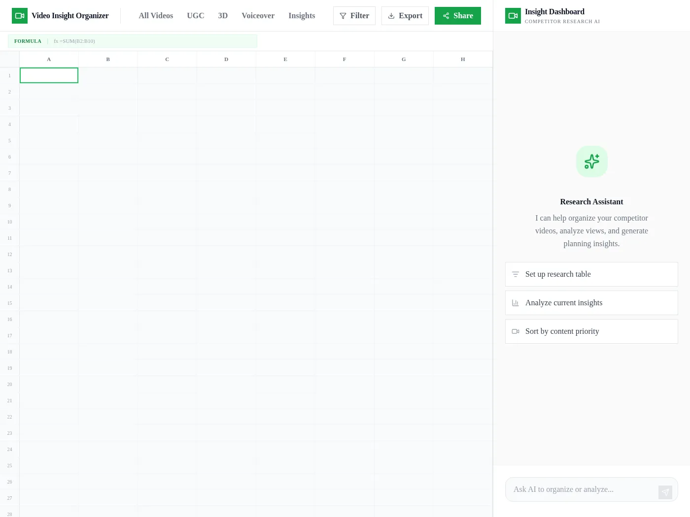 Video Insight Organizer