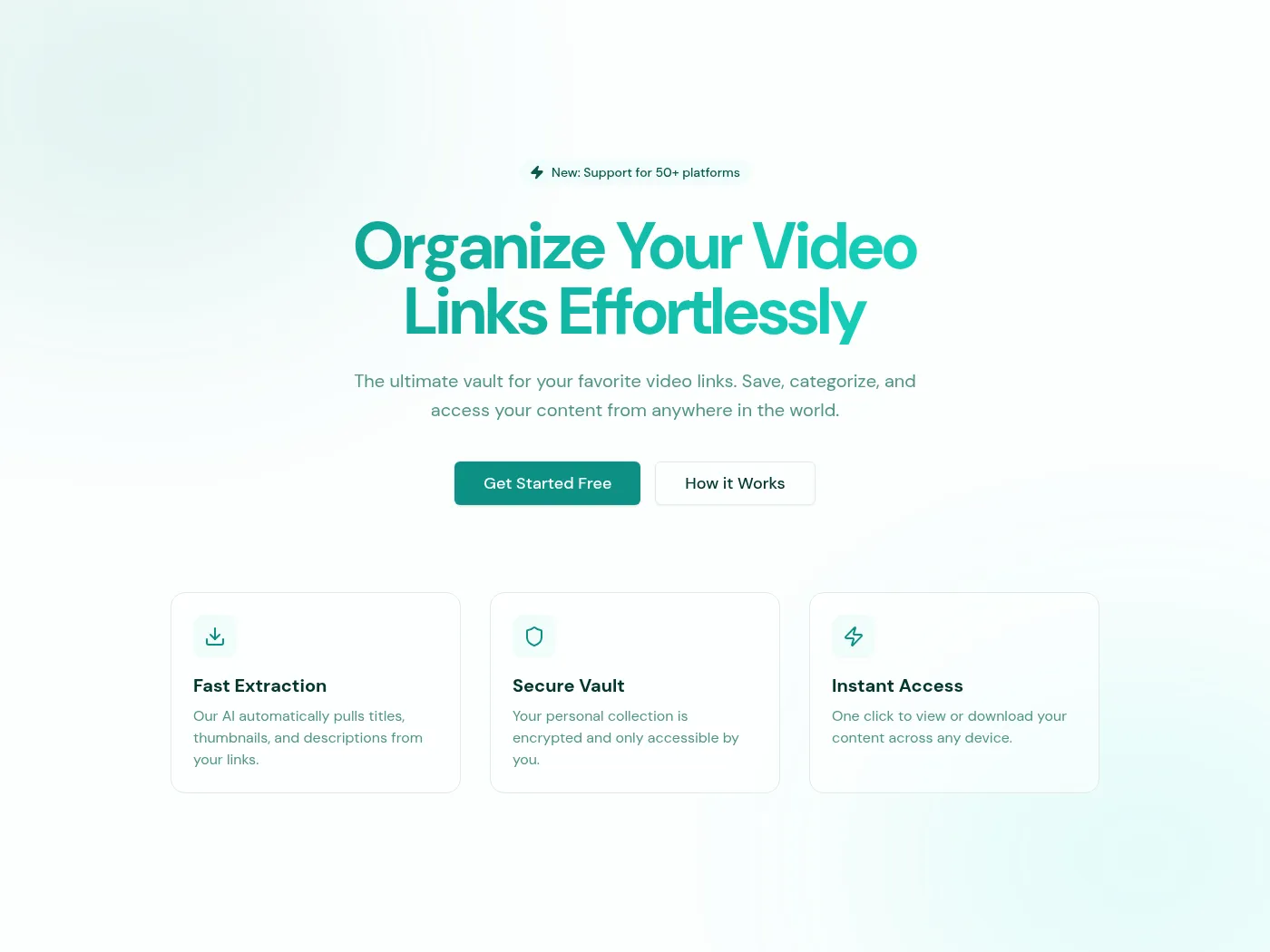 Video Link Saver