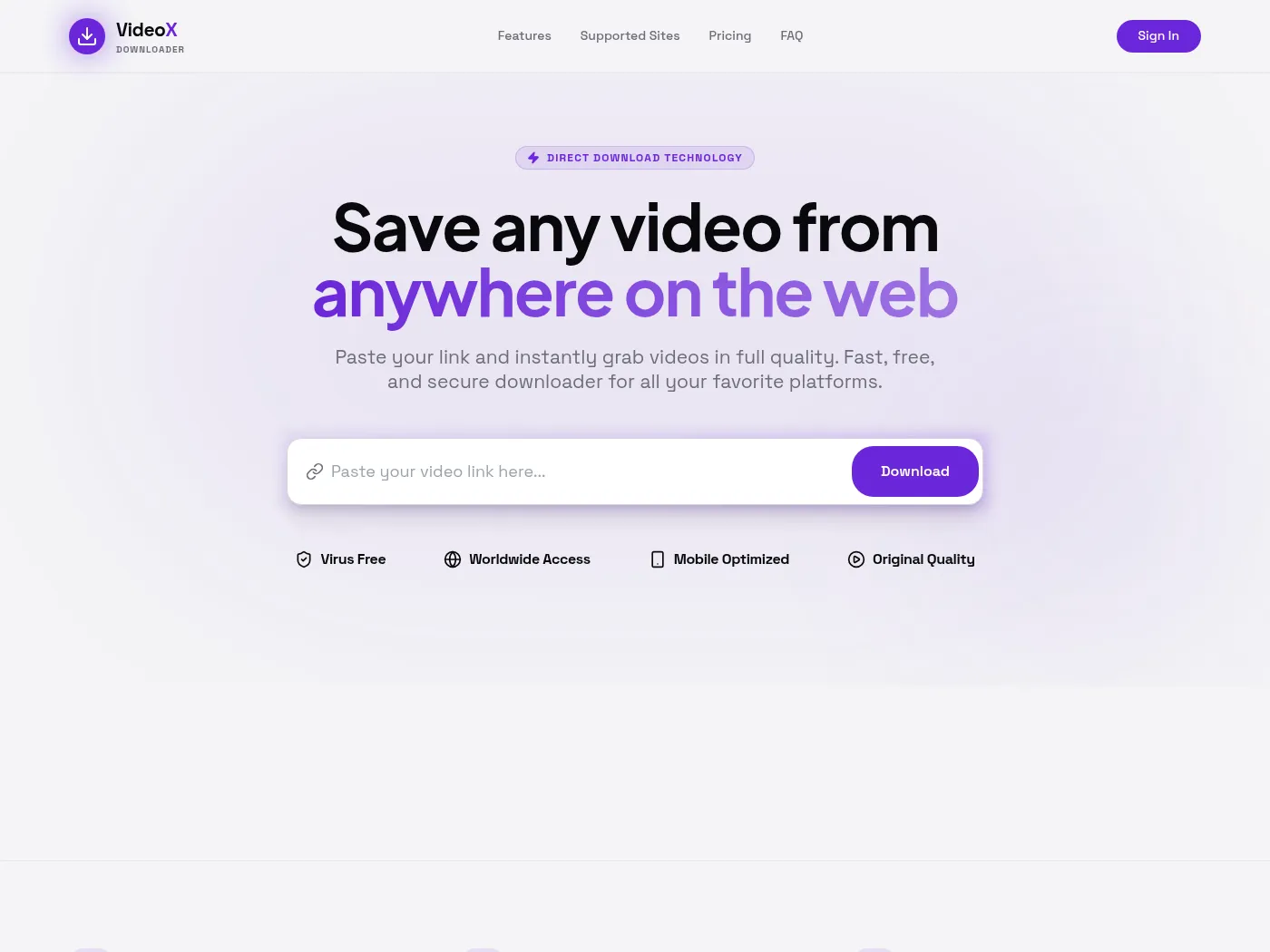 Direct Video Downloader