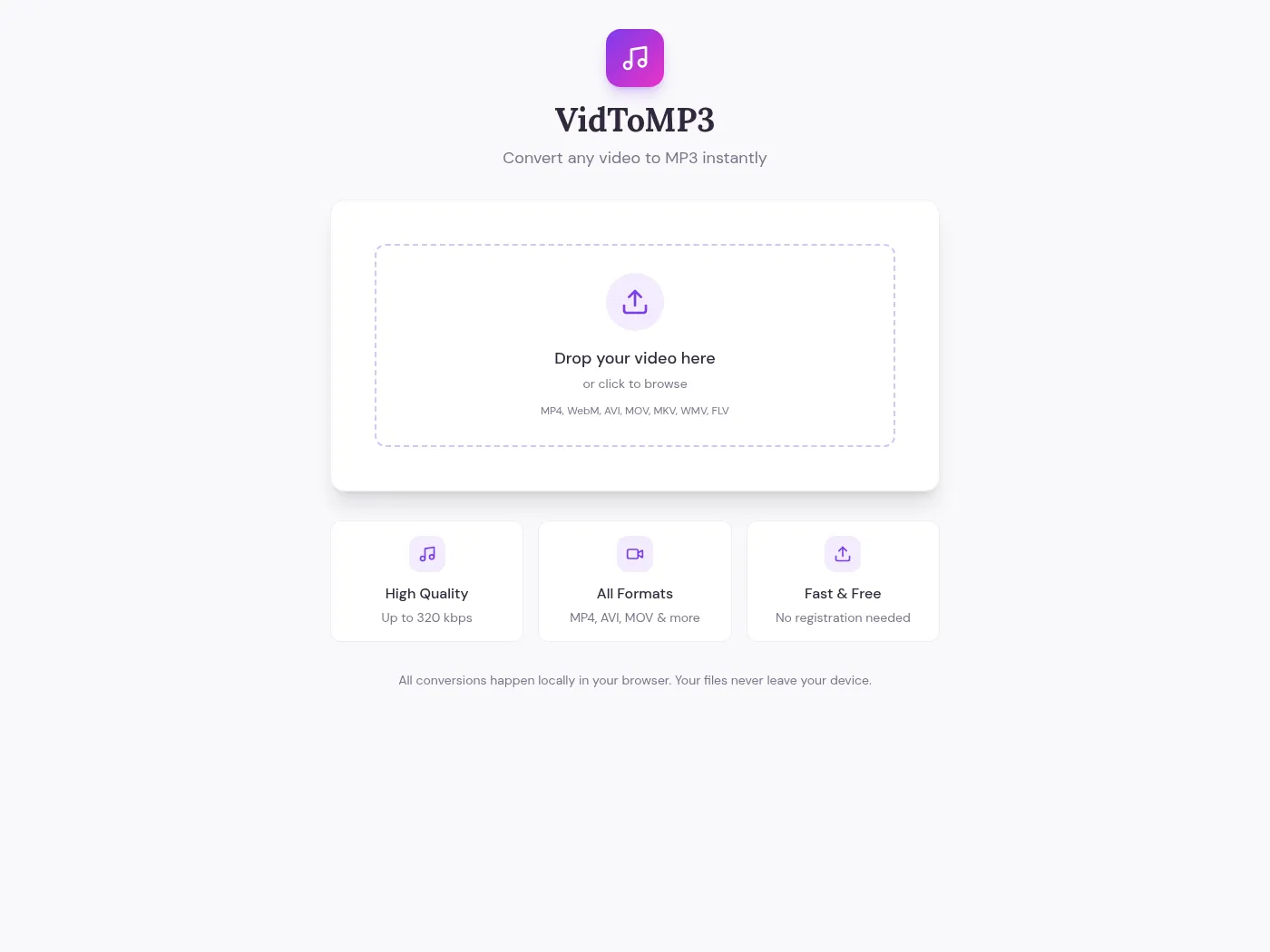 VidToMP3 Converter