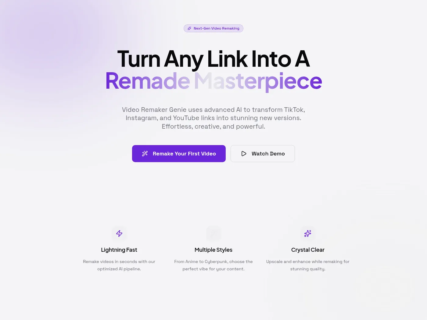 Video Remaker Genie