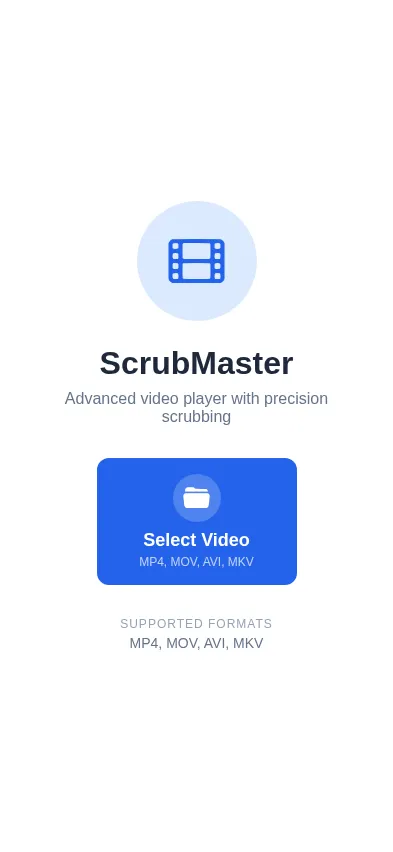 ScrubMaster Video Player