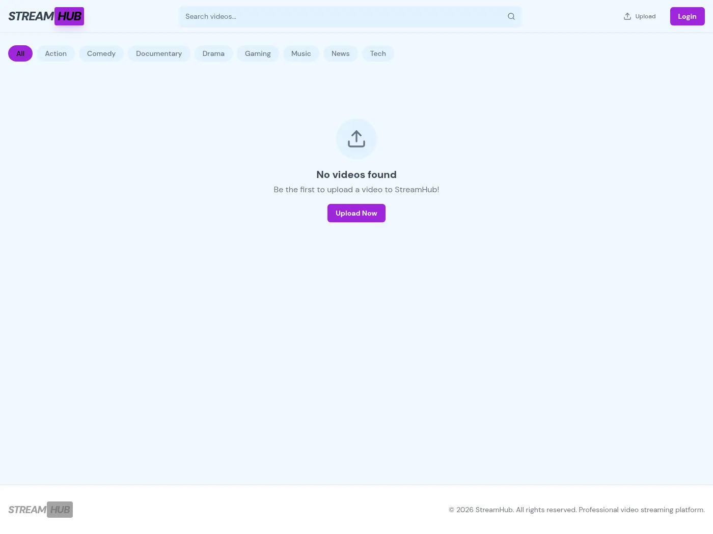 StreamHub Clone