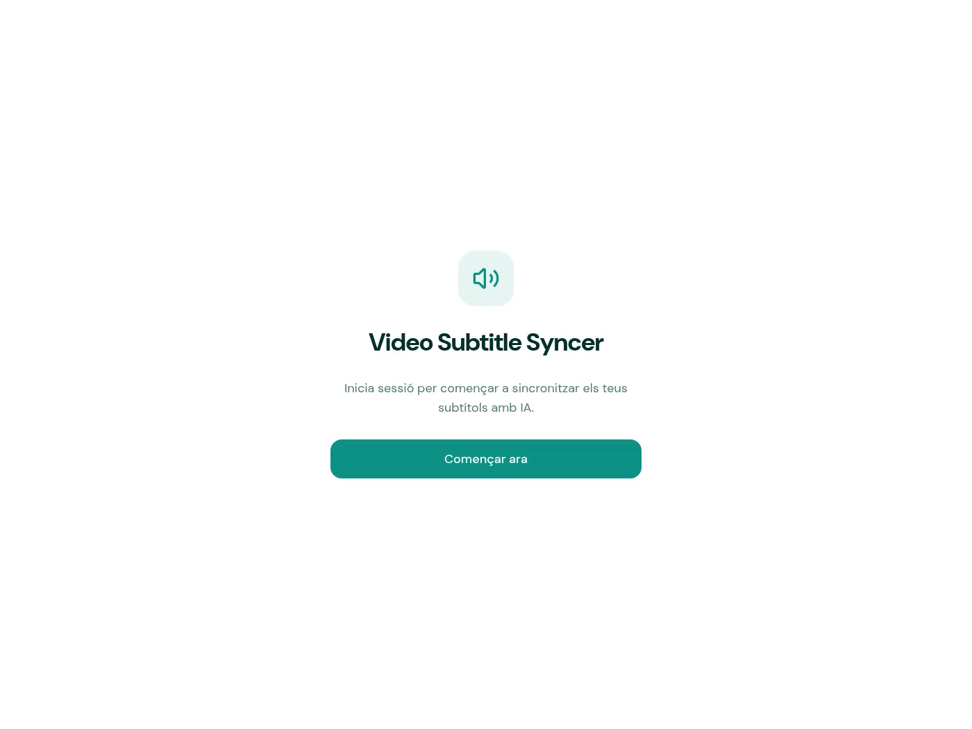 Video Subtitle Syncer