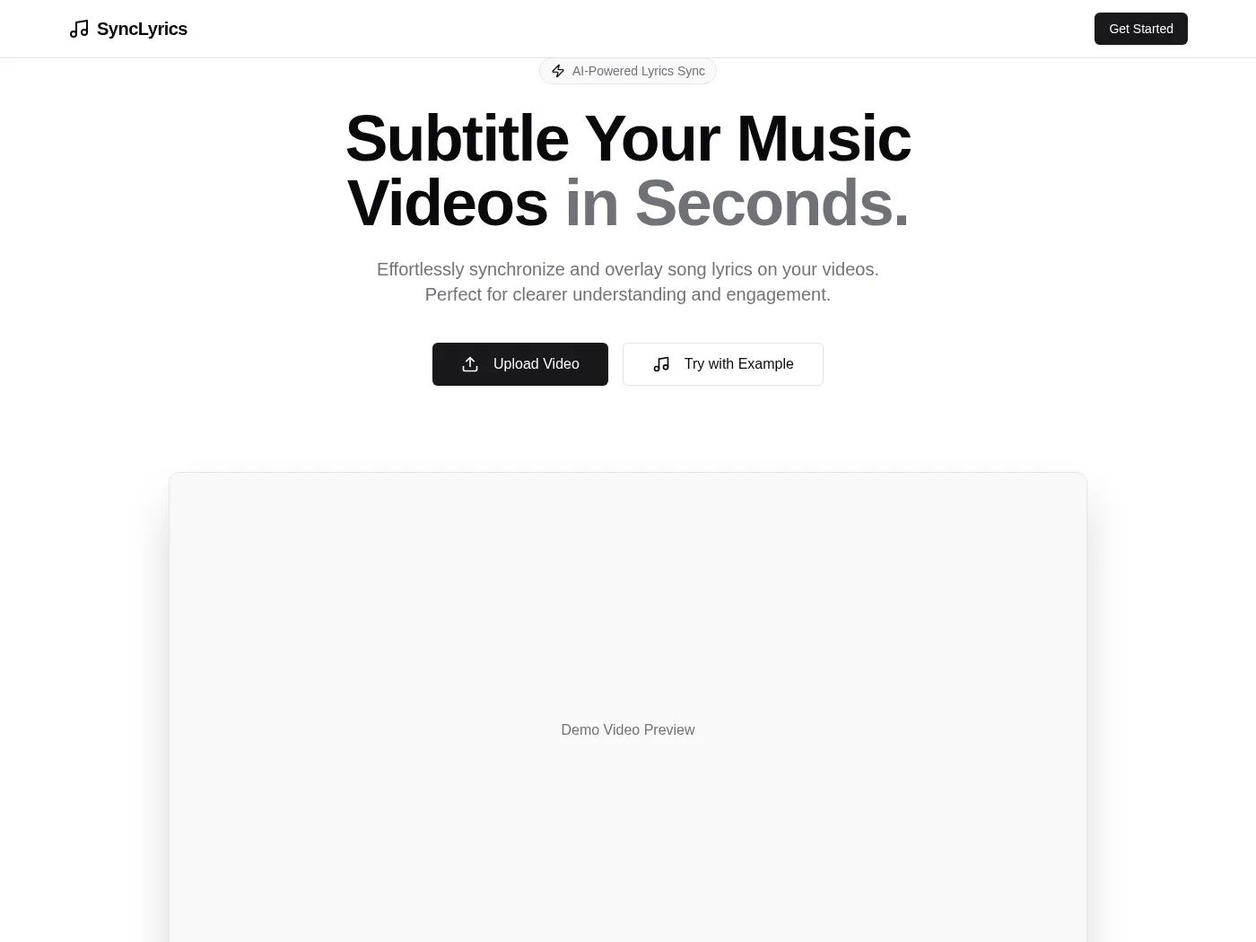 Song Video Subtitle Generator