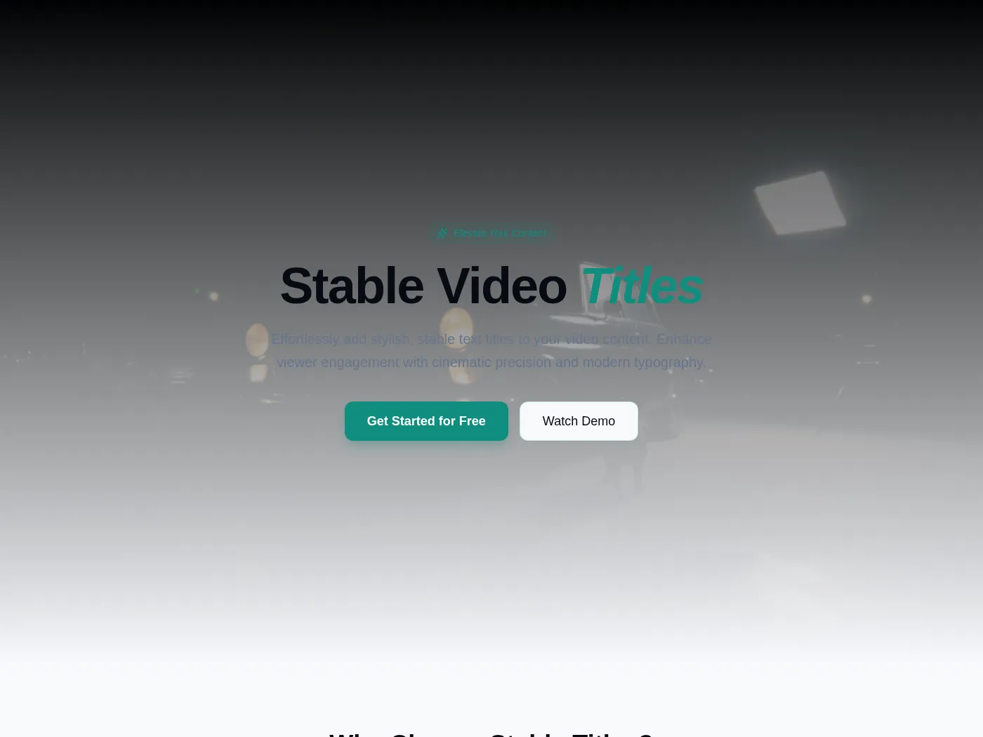 Stable Video Titles