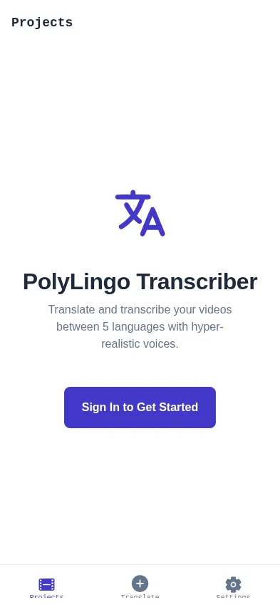 PolyLingo Video Transcriber