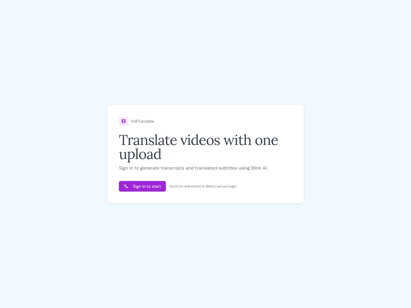 VidTranslate