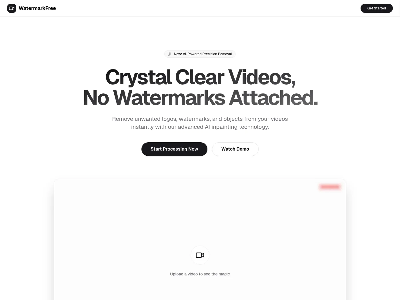 Watermark Free Video