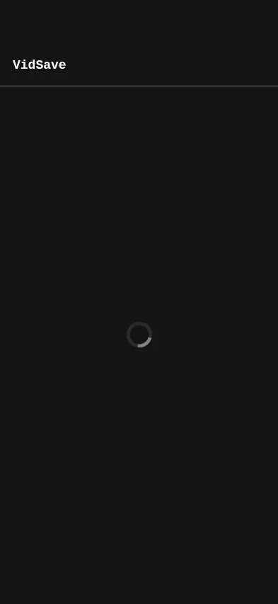 VidSave Wrapper App