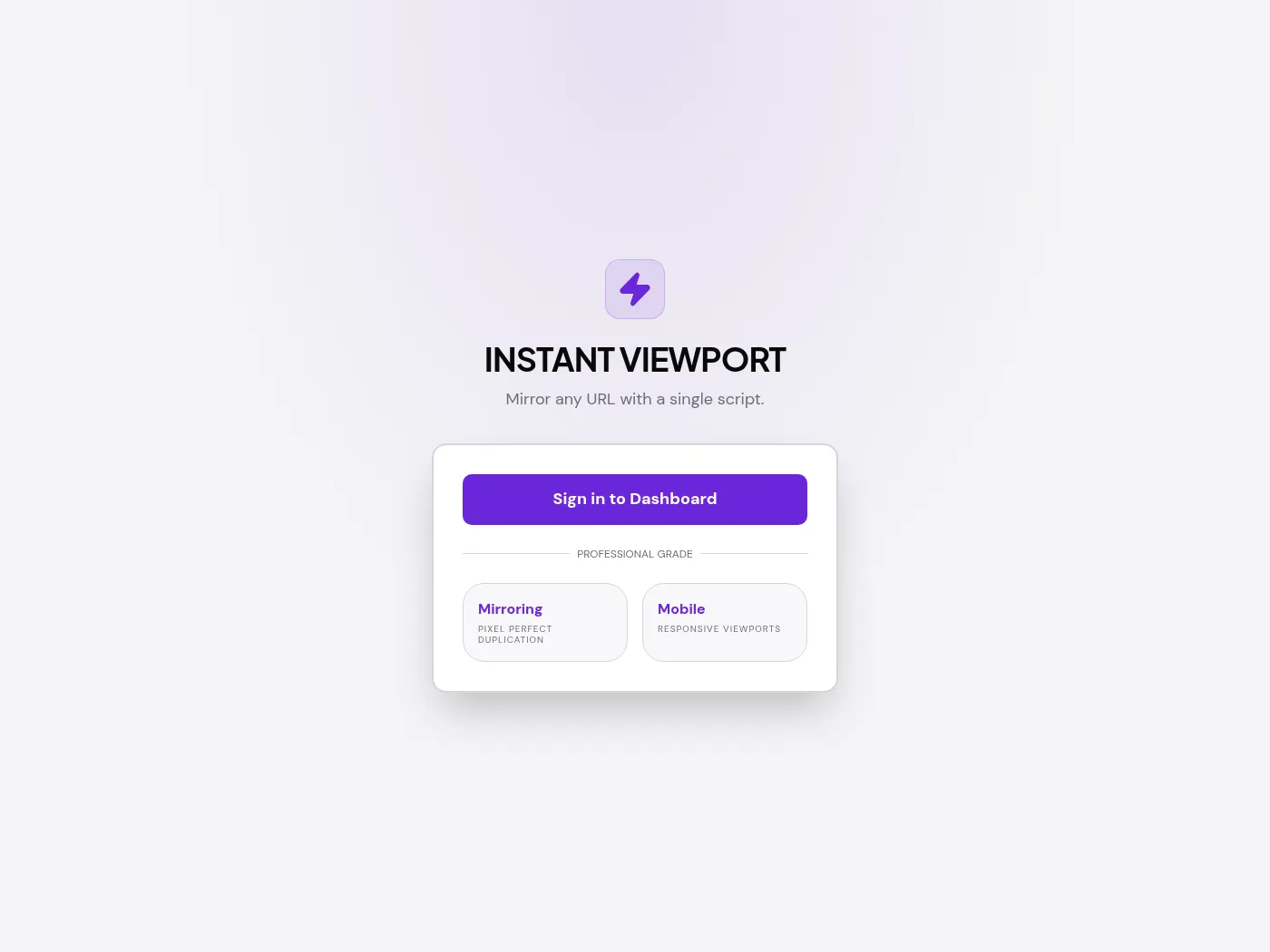 Instant Viewport Duplication
