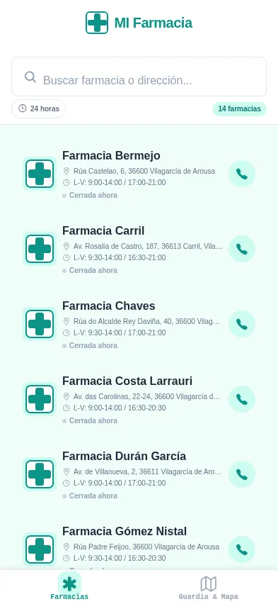 Vilagarcía Farmacias App