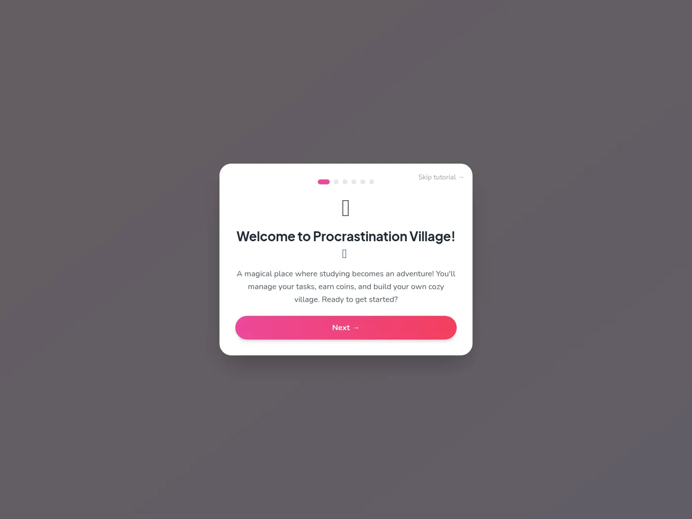 Procrastination Village