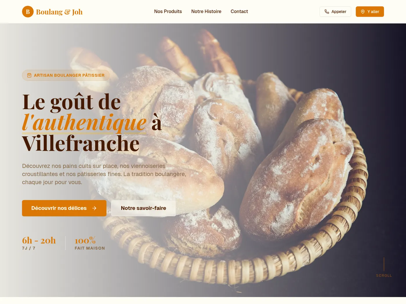 Villefranche Bakery Website